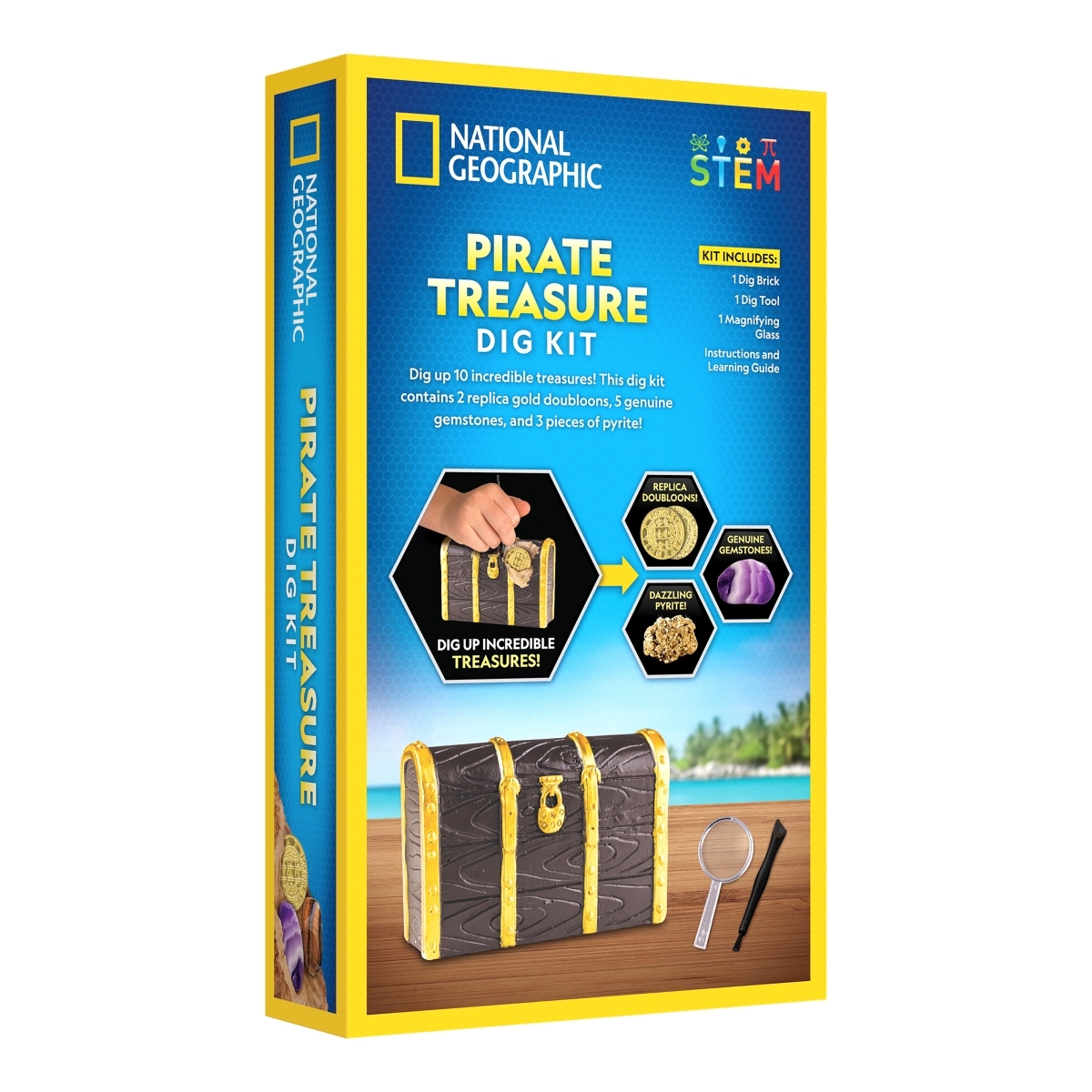 NATIONAL GEOGRAPHIC rinkinys Pirate Treasure Dig Kit, RTCHESTDIG ...