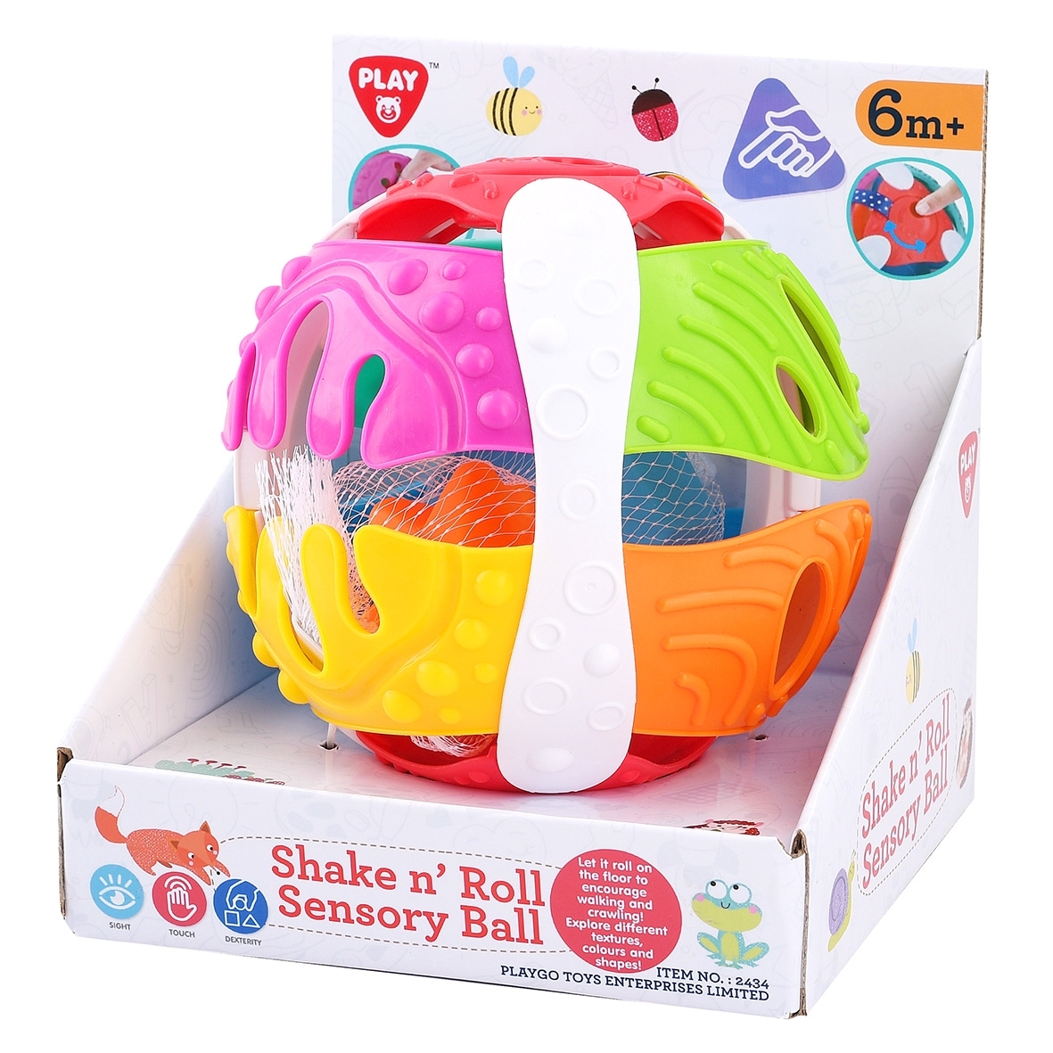 PLAYGO Shake n'roll sensorinis kamuolys, 2434 | Kiti edukaciniai žaislai